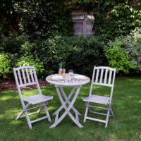 Ballygally Wooden Bistro Set Tweeds
